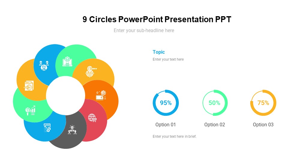 9 Circles PowerPoint Presentation PPT - PPTUniverse