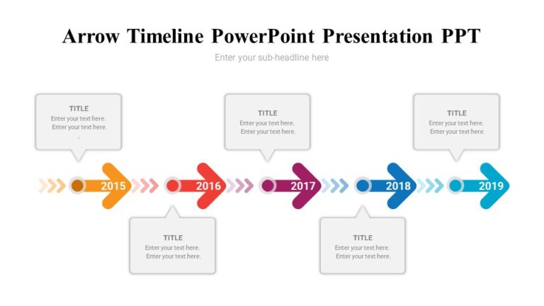 Arrow Timeline PowerPoint Presentation PPT - PPTUniverse