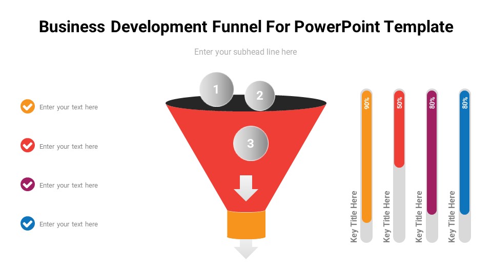 Business Development Funnel For PowerPoint Template - PPTUniverse