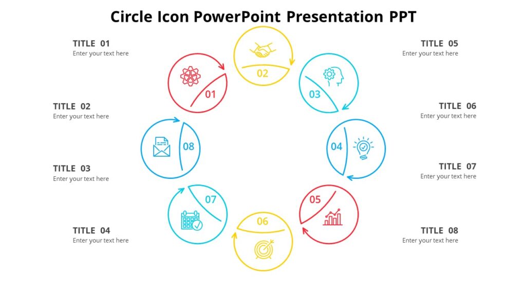Circle Icon PowerPoint Presentation PPT : 100% Editable PPTx