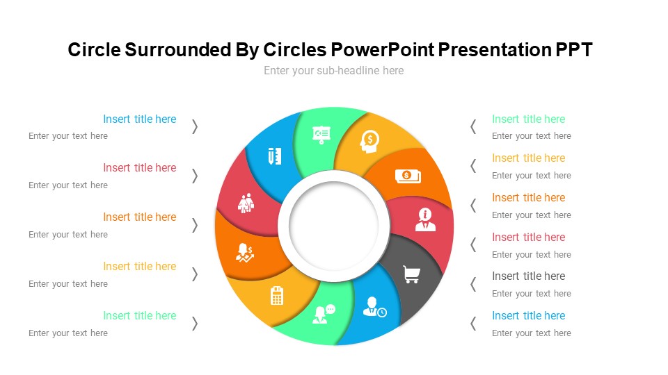 Circle Surrounded By Circles PowerPoint Presentation PPT - PPTUniverse