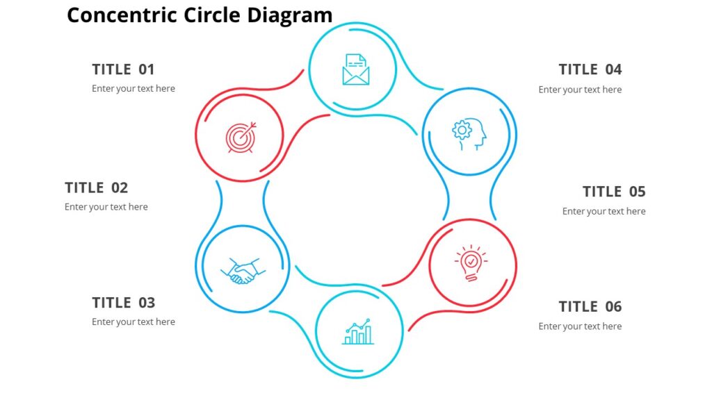 Concentric Circle Diagram : 100% Editable PPTx