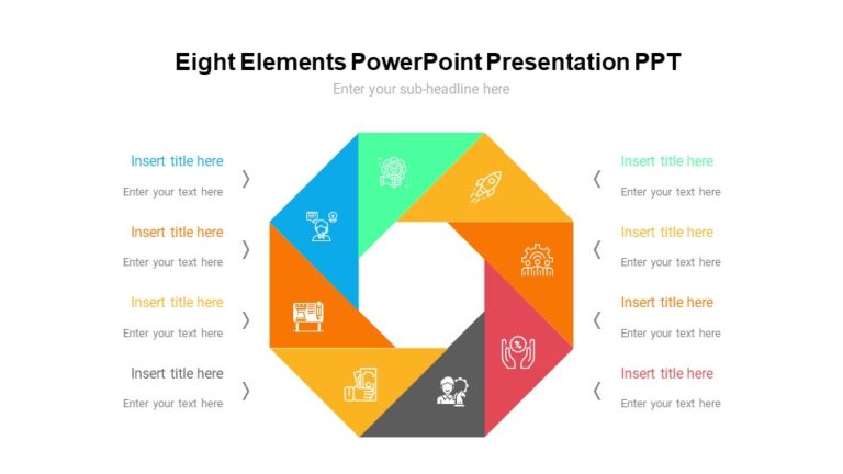Eight Elements PowerPoint Presentation PPT : 100% Editable PPTx