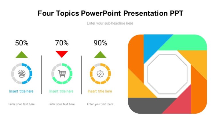 Four Topics PowerPoint Presentation PPT : 100% Editable PPTx