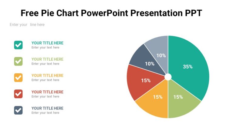 Free Pie Chart PowerPoint Presentation PPT : 100% Editable PPTx