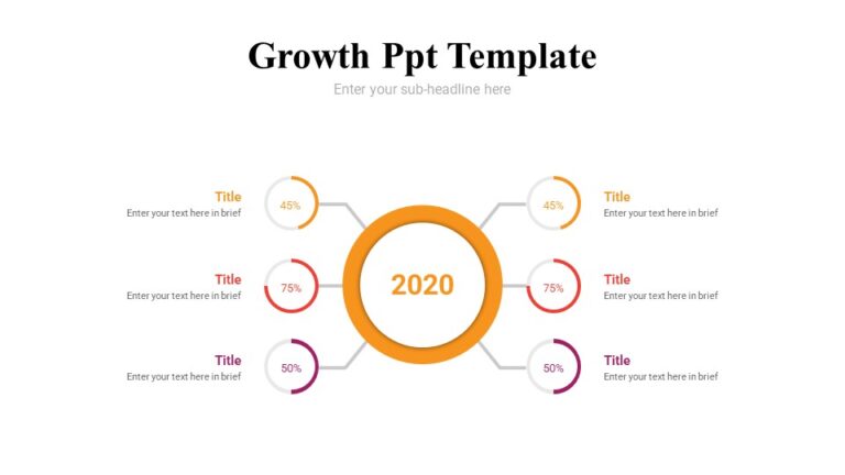Growth Ppt Template : 100% Editable PPTx