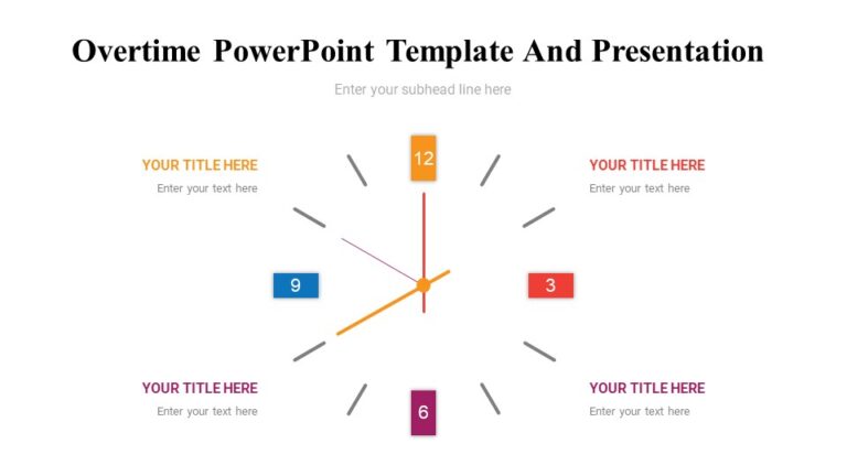 Overtime PowerPoint Template And Presentation : 100% Editable PPTx