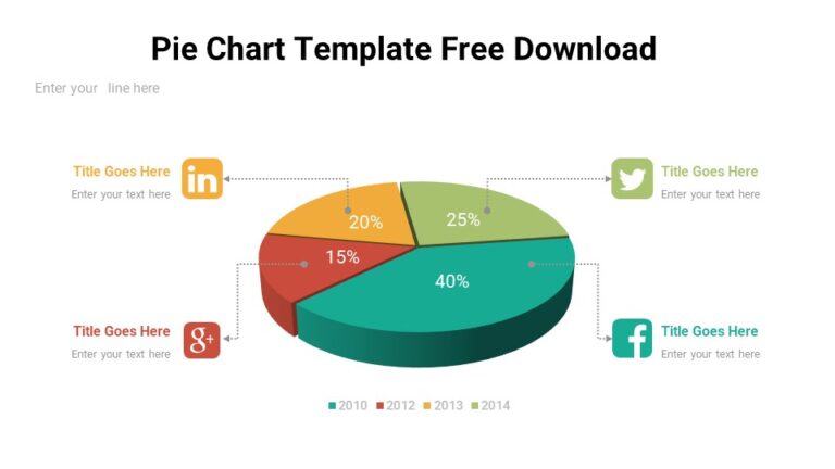 Pie Chart Template Free Download : 100% Editable PPTx