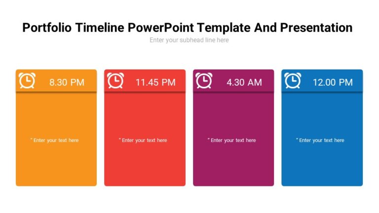 Portfolio Timeline PowerPoint Template And Presentation : 100% Editable ...