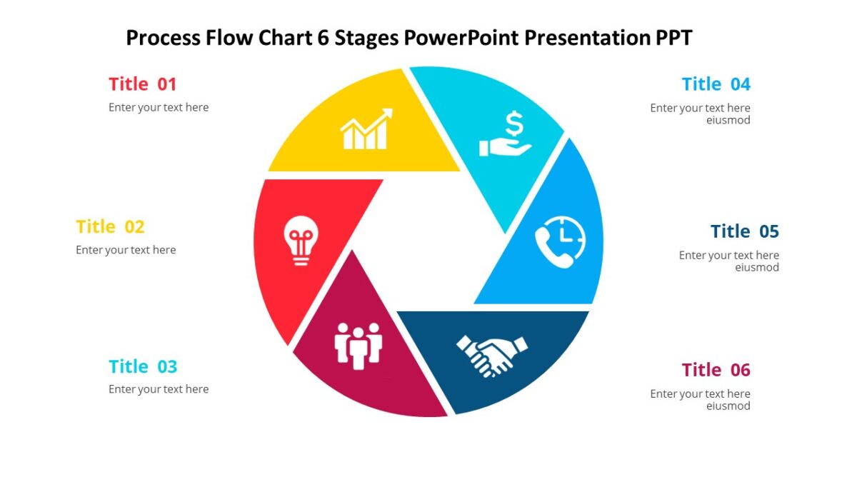Process Flow Chart 6 Stages PowerPoint Presentation PPT - PPTUniverse