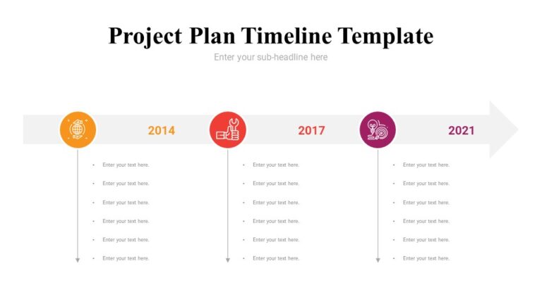 Project Plan Timeline Template : 100% Editable PPTx