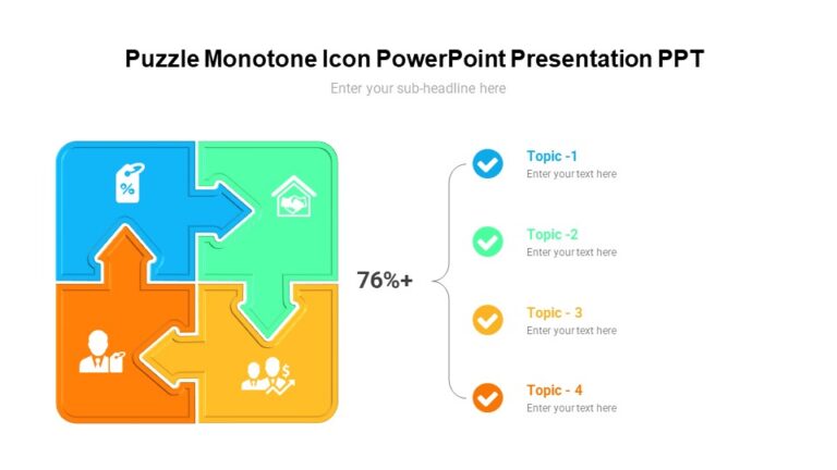 Puzzle Monotone Icon PowerPoint Presentation PPT - PPTUniverse