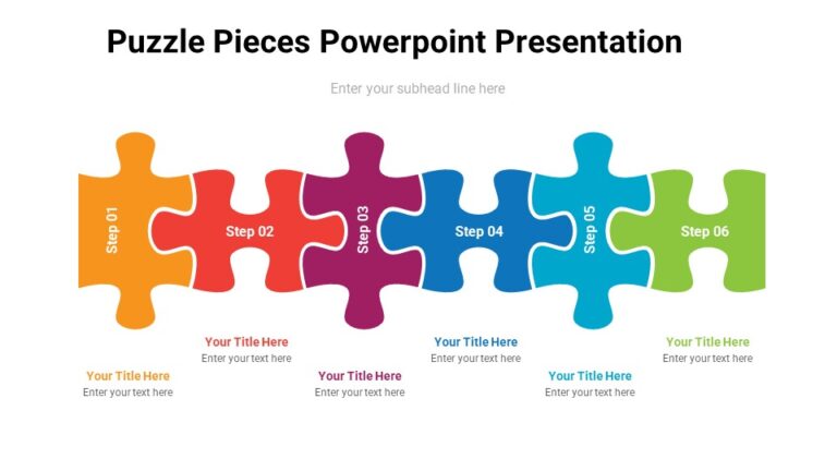 Puzzle Pieces Powerpoint Presentation : 100% Editable PPTx