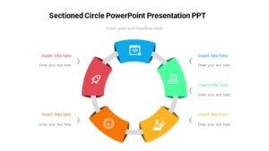 Sectioned Circle PowerPoint Presentation PPT : 100% Editable PPTx