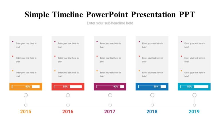 Simple Timeline PowerPoint Presentation PPT - PPTUniverse