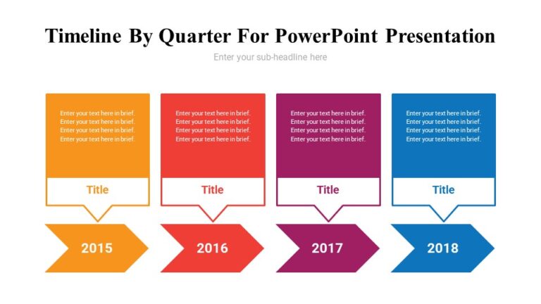Timeline By Quarter For PowerPoint Presentation - PPTUniverse