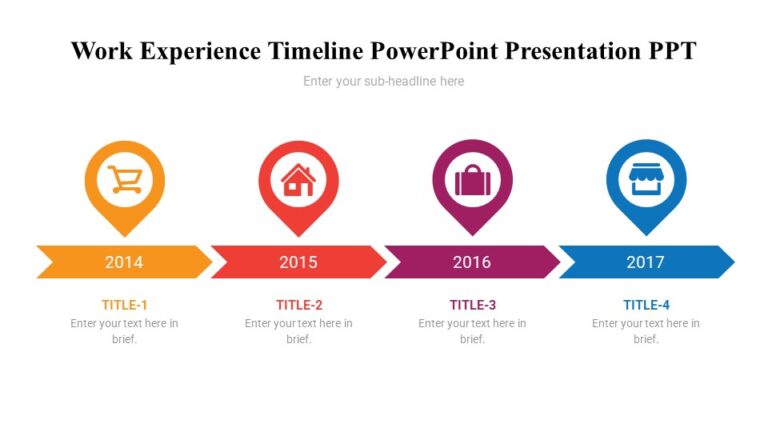 Work Experience Timeline PowerPoint Presentation PPT : 100% Editable PPTx