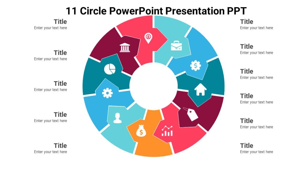 11 Circle PowerPoint Presentation PPT : 100% Editable PPTx