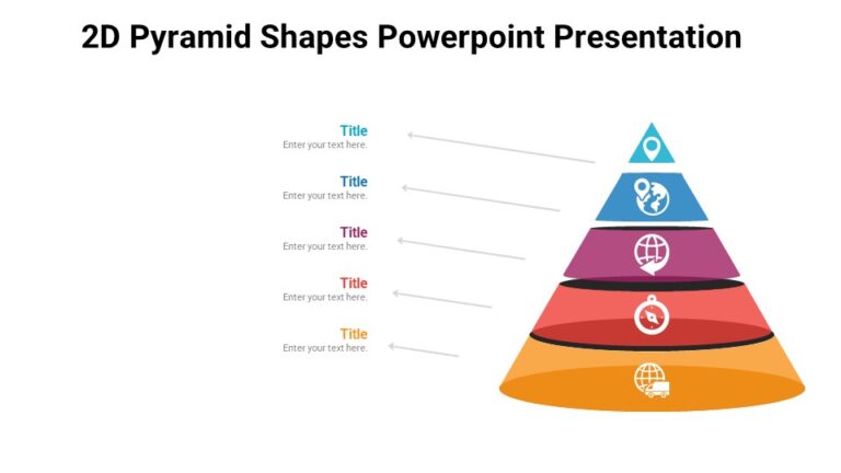 2D Pyramid Shapes Powerpoint Presentation - PPTUniverse