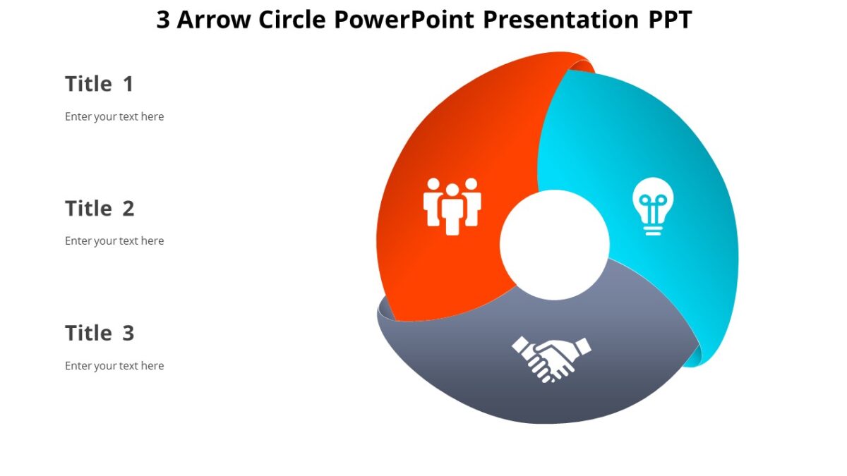 3 Arrow Circle PowerPoint Presentation PPT : 100% Editable PPTx