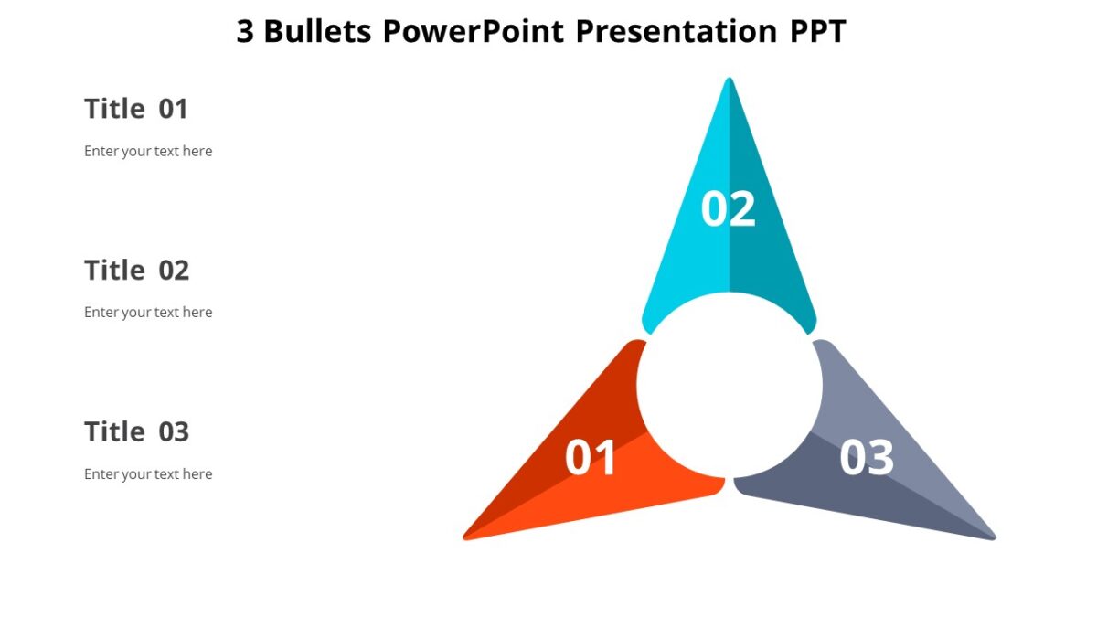 3 Bullets PowerPoint Presentation PPT : 100% Editable PPTx