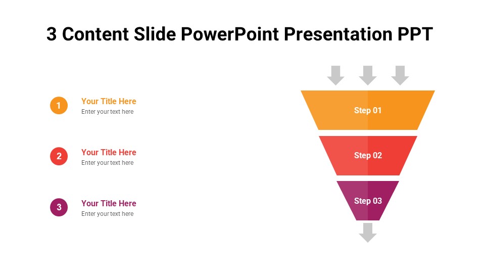 3 Content Slide PowerPoint Presentation PPT - PPTUniverse