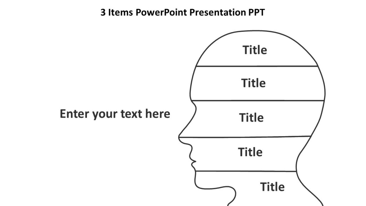 3 Items PowerPoint Presentation PPT : 100% Editable PPTx