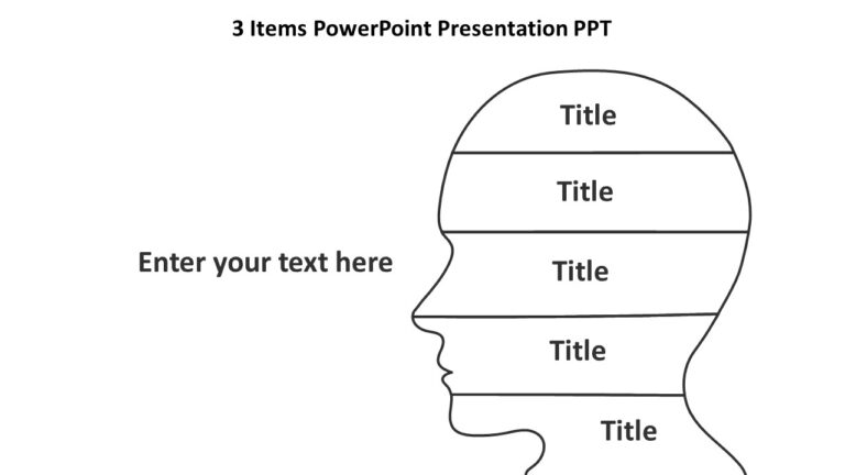 3 Items PowerPoint Presentation PPT : 100% Editable PPTx