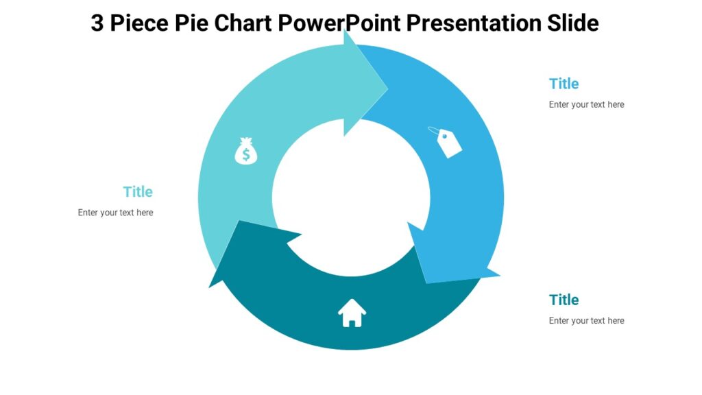 3 Piece Pie Chart PowerPoint Presentation Slide : 100% Editable PPTx