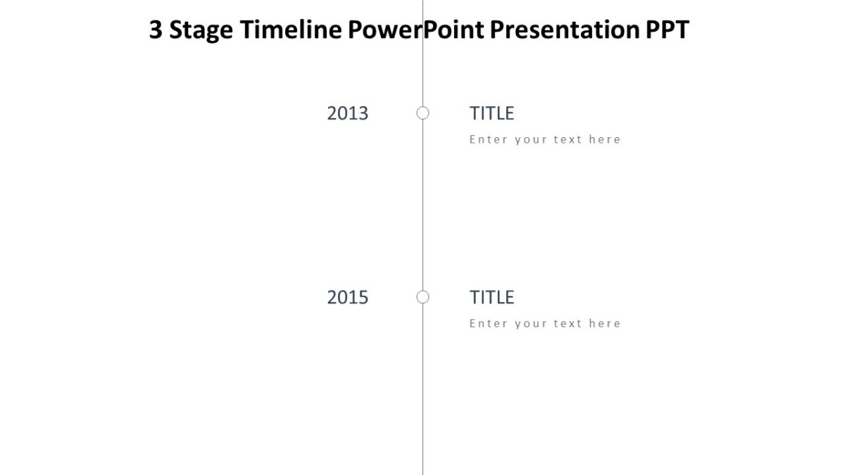 3 Stage Timeline PowerPoint Presentation PPT : 100% Editable PPTx