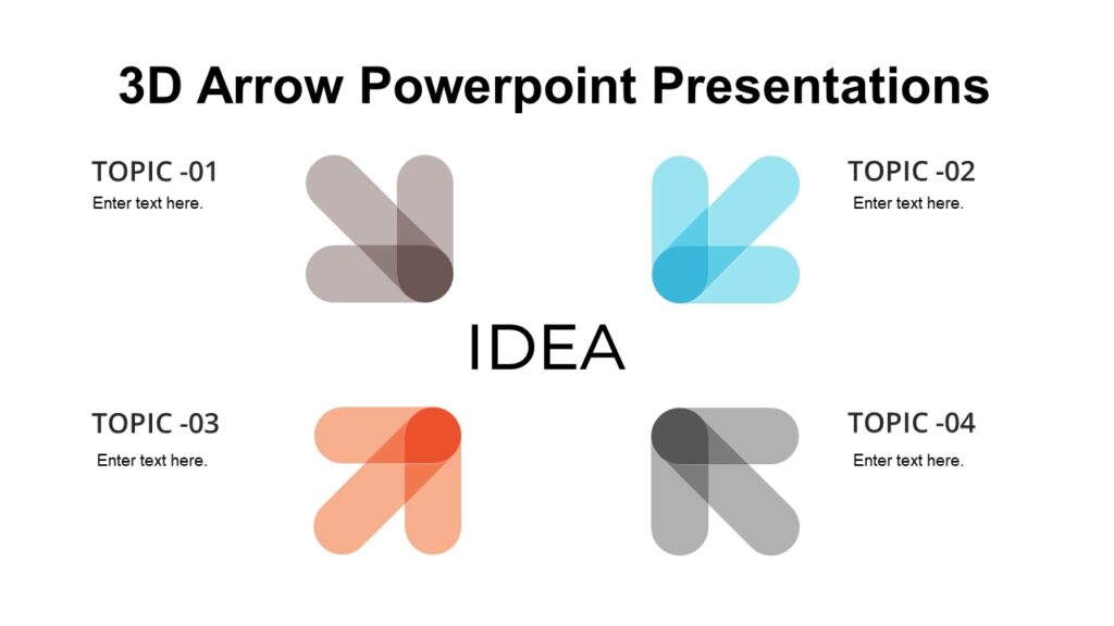 3D Arrow Powerpoint Presentations : 100% Editable PPTx