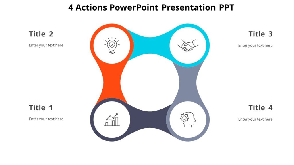 4 Actions PowerPoint Presentation PPT : 100% Editable PPTx