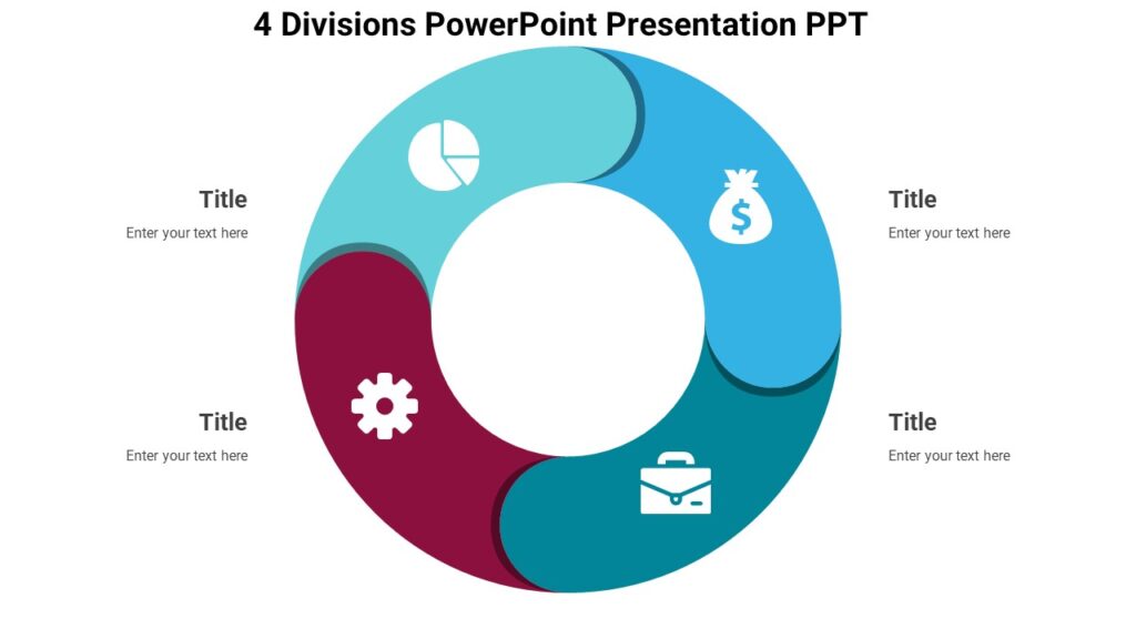 4 Divisions PowerPoint Presentation PPT - PPTUniverse