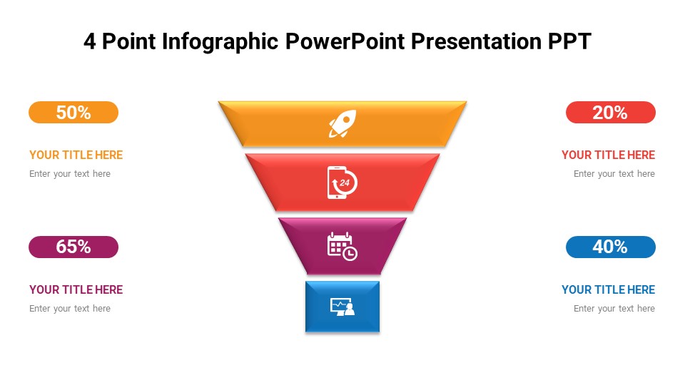 4 Point Infographic PowerPoint Presentation PPT - PPTUniverse