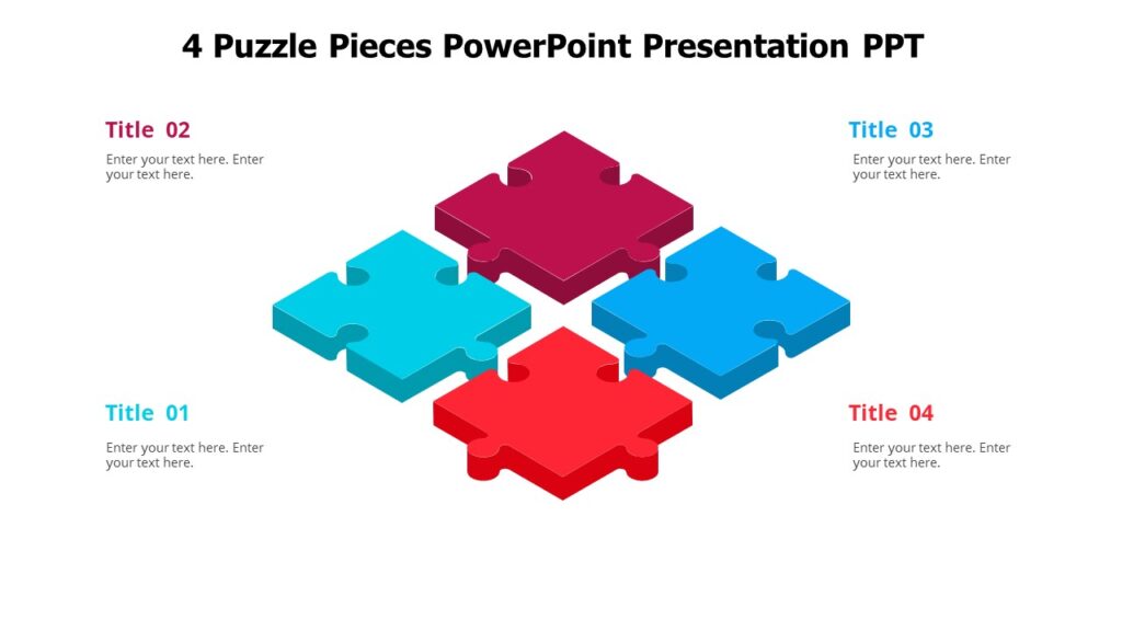 4 Puzzle Pieces PowerPoint Presentation PPT - PPTUniverse