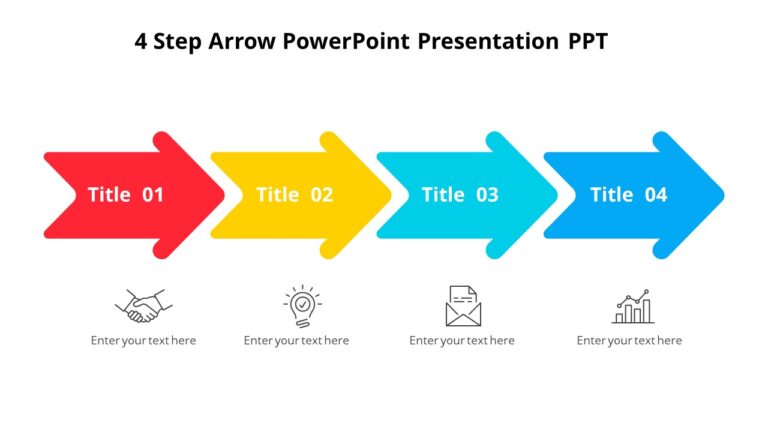 4 Step Arrow PowerPoint Presentation PPT : 100% Editable PPTx