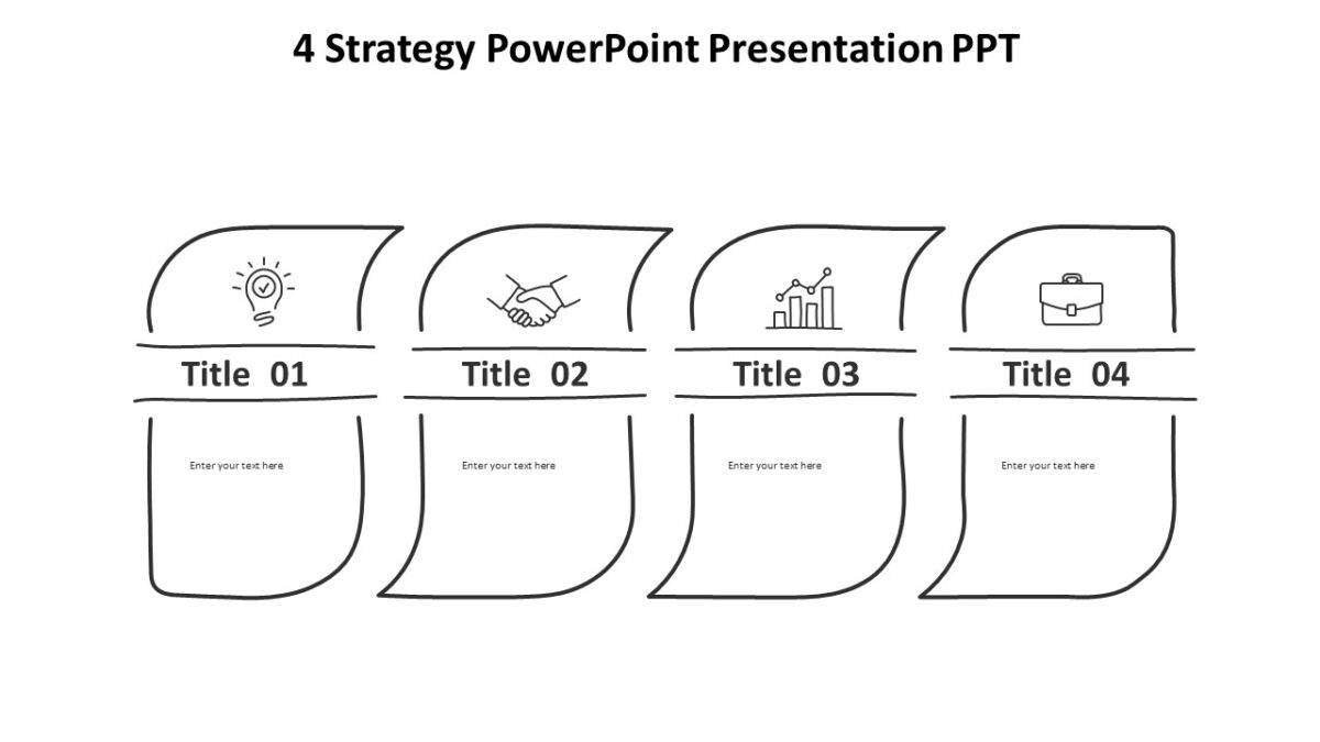 4 Strategy PowerPoint Presentation PPT : 100% Editable PPTx