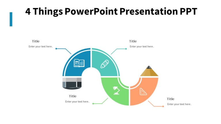 4 Things PowerPoint Presentation PPT : 100% Editable PPTx