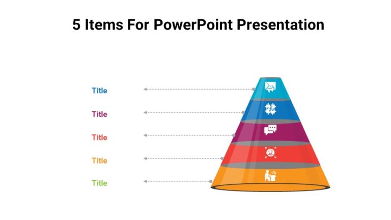5 Items For PowerPoint Presentation : 100% Editable PPTx