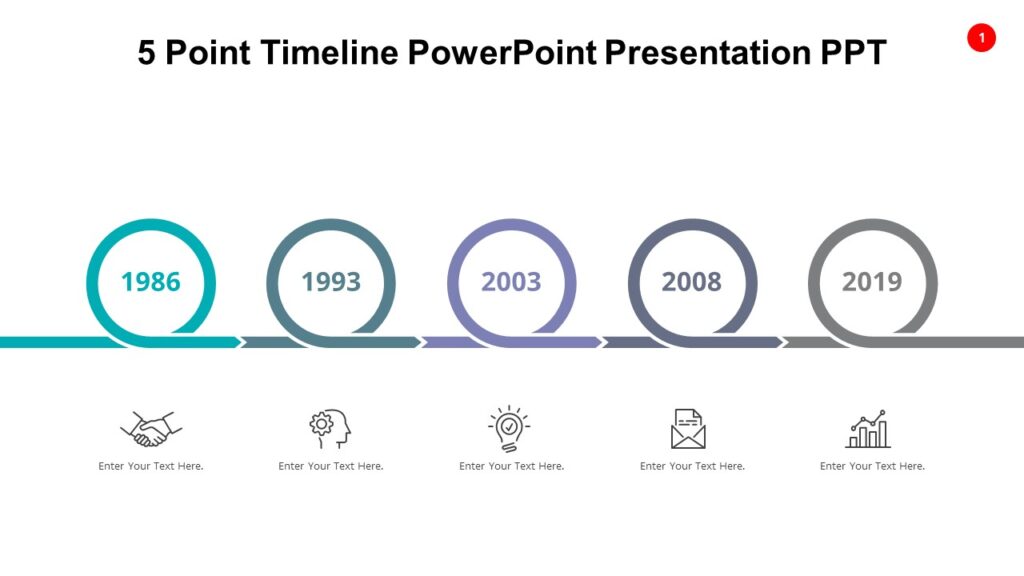 5 Point Timeline PowerPoint Presentation PPT - PPTUniverse
