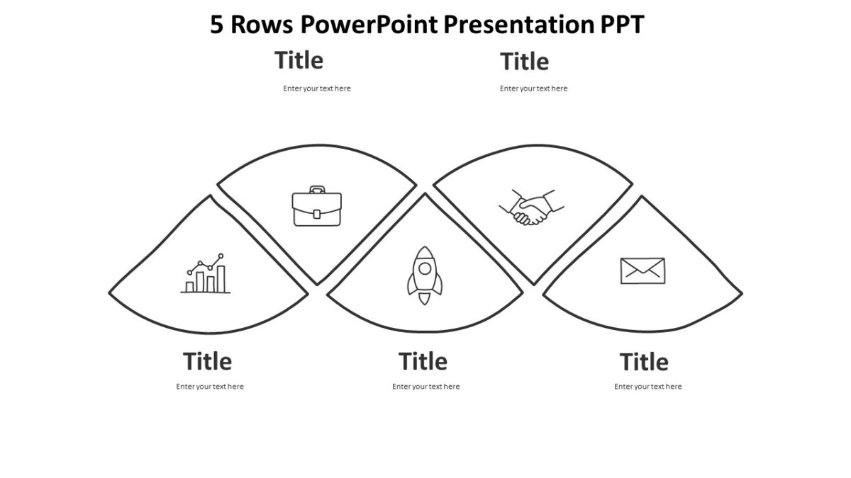 5 Rows PowerPoint Presentation PPT - PPTUniverse