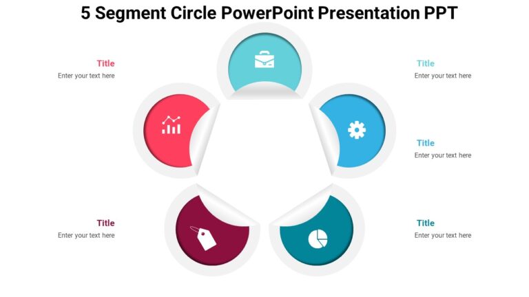 5 Segment Circle PowerPoint Presentation PPT : 100% Editable PPTx