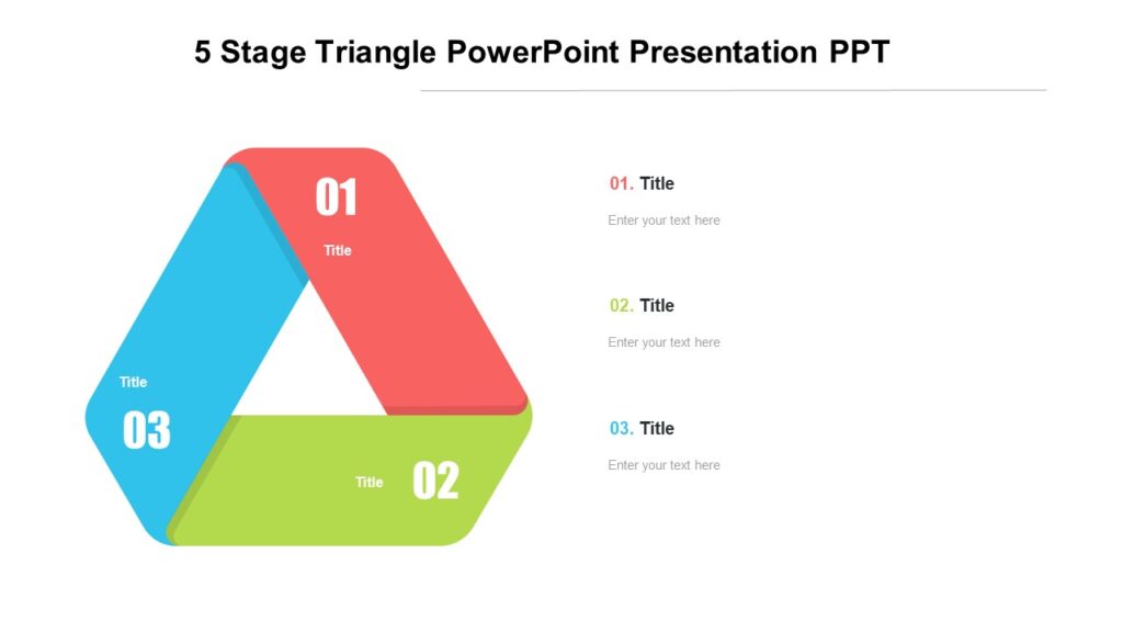 5 Stage Triangle PowerPoint Presentation PPT : 100% Editable PPTx