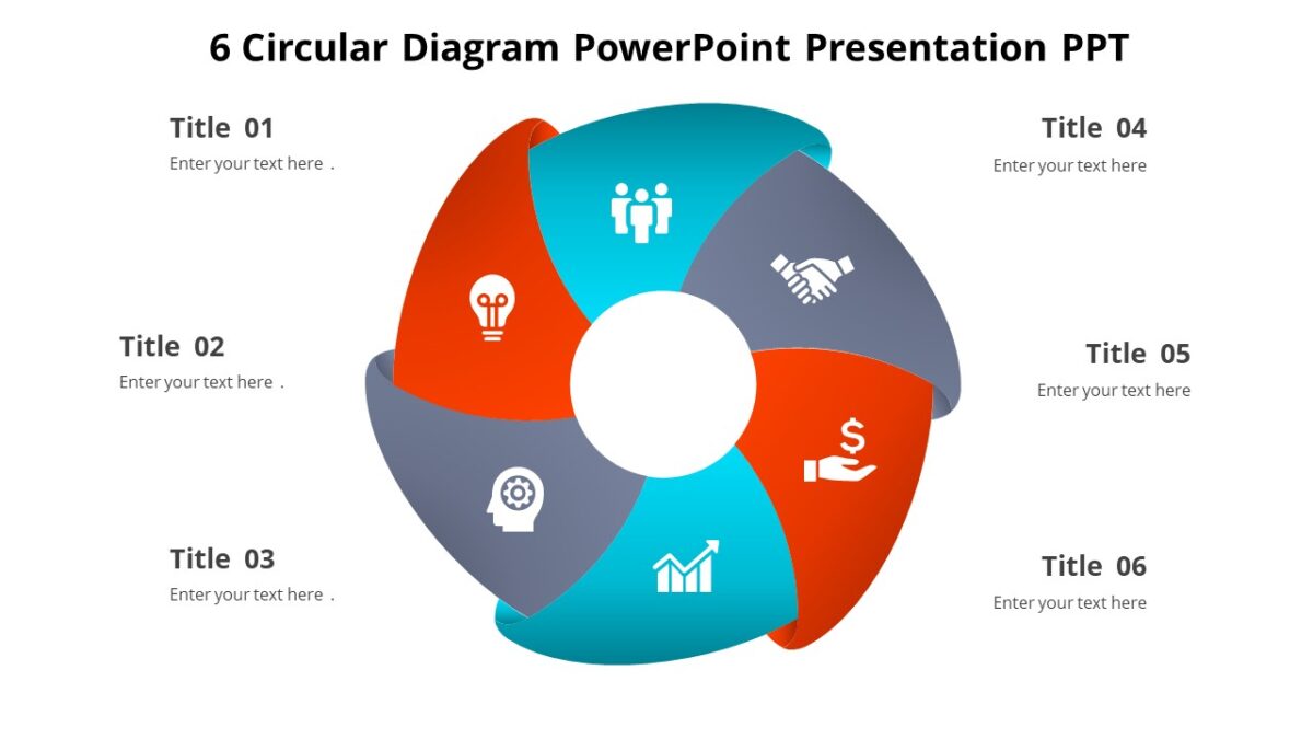 6 Circular Diagram PowerPoint Presentation PPT - PPTUniverse