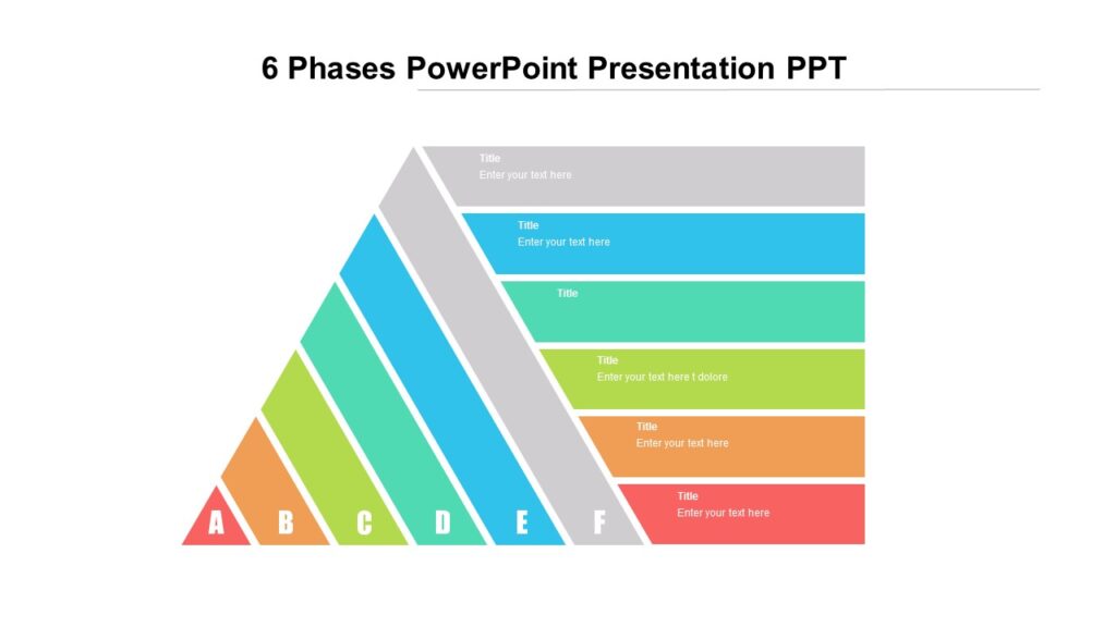 6 Phases PowerPoint Presentation PPT : 100% Editable PPTx