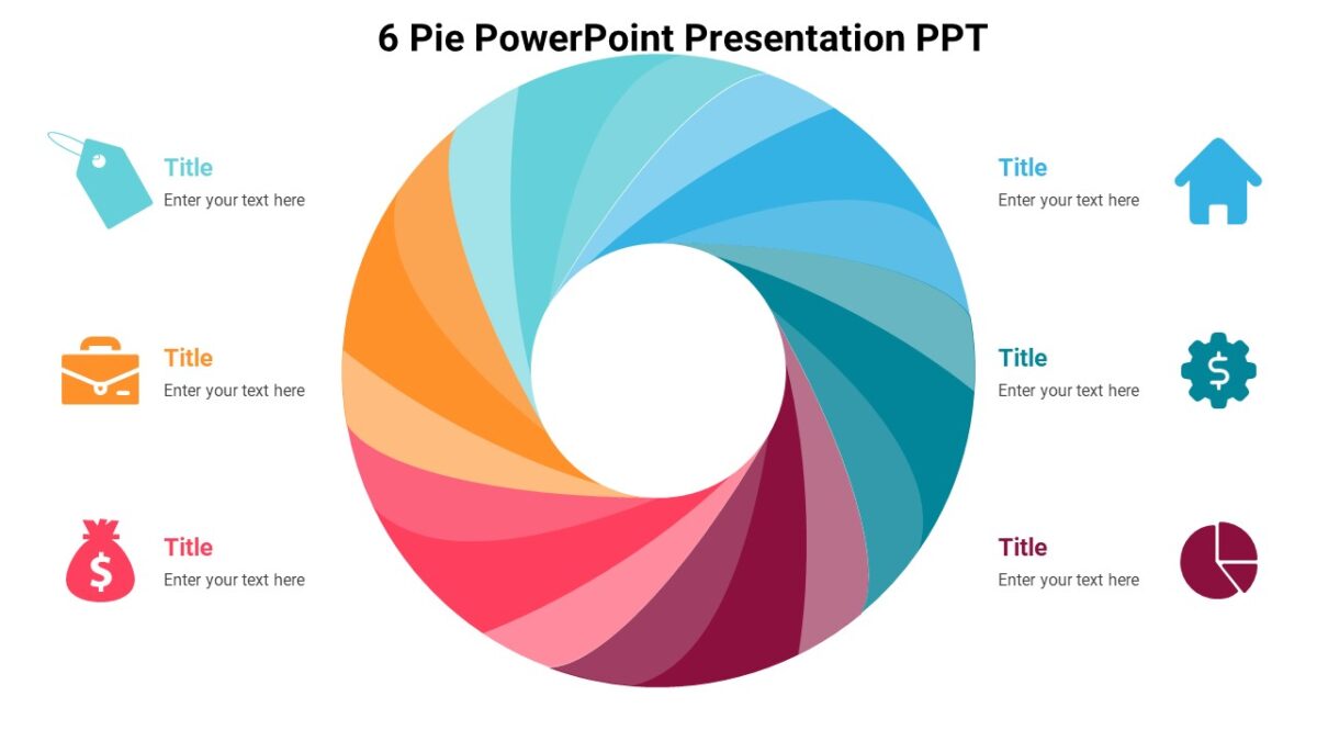 6 Pie PowerPoint Presentation PPT - PPTUniverse