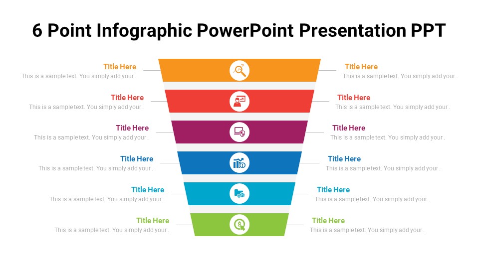 6 Point Infographic PowerPoint Presentation PPT - PPTUniverse