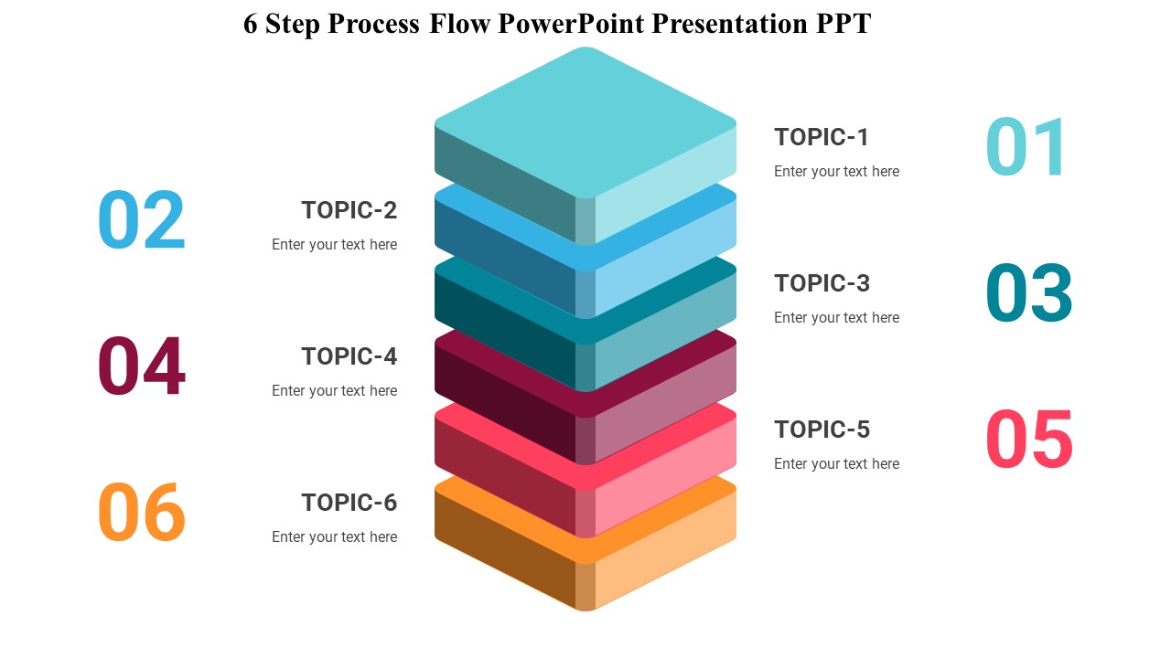 6 Step Process Flow PowerPoint Presentation PPT - PPTUniverse