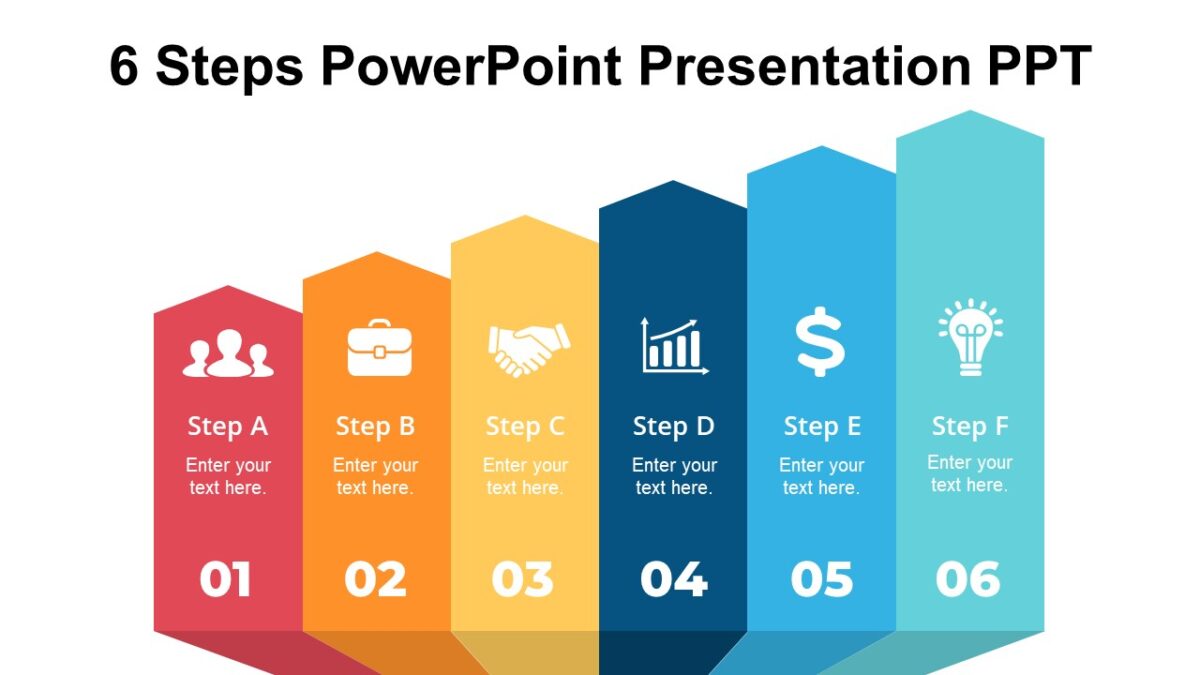 6 Steps PowerPoint Presentation PPT - PPTUniverse
