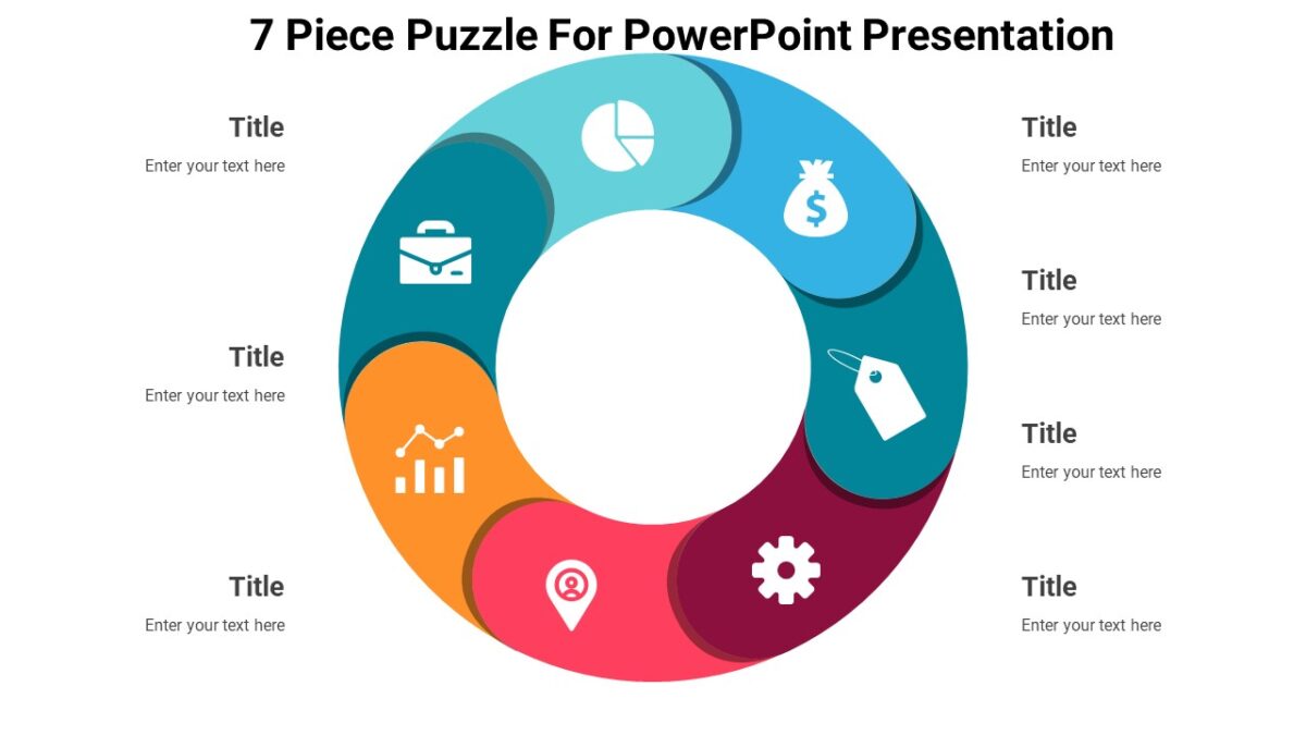 7 Piece Puzzle For PowerPoint Presentation - PPTUniverse